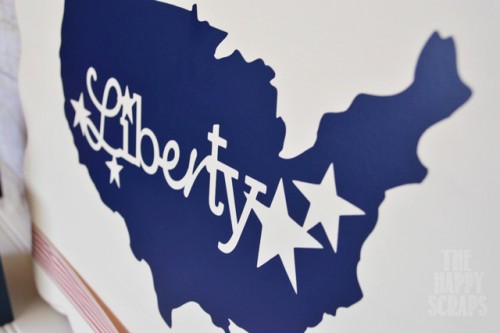 Independence Day Liberty Board - The Happy Scraps