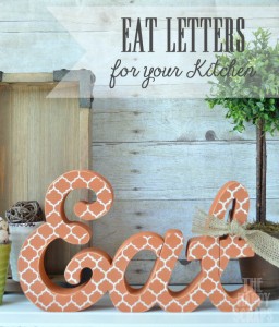EAT Letters for your Kitchen - The Happy Scraps