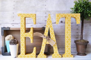 EAT Letters for your Kitchen - The Happy Scraps