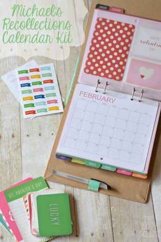 Michael's Calendar Kit #GiftsAtMichaels - The Happy Scraps