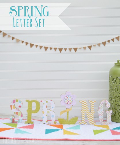 Spring Letter Set - The Happy Scraps