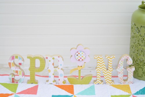 Spring Letter Set - The Happy Scraps