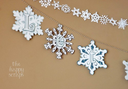 Snowflake Banner - The Happy Scraps