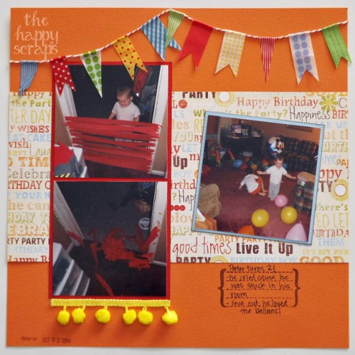 3-Page Birthday Layout - The Happy Scraps