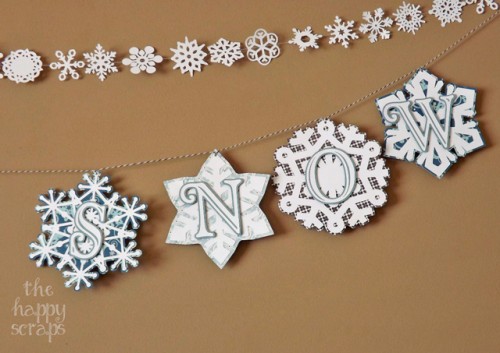 Snowflake Banner - The Happy Scraps