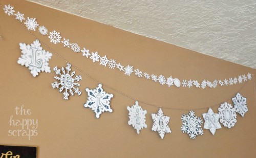 Snowflake Banner - The Happy Scraps