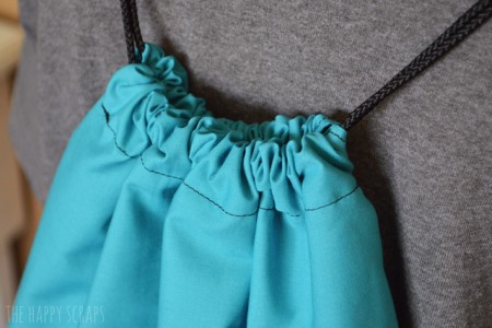 30 Minute Draw String Bag Tutorial - The Happy Scraps