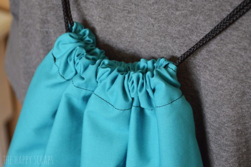 30 Minute Draw String Bag Tutorial - The Happy Scraps