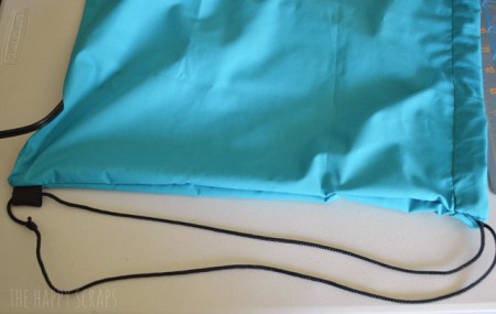 30 Minute Draw String Bag Tutorial - The Happy Scraps