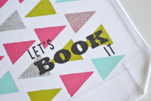 DIY Library Tote with Cricut Explore - The Happy Scraps