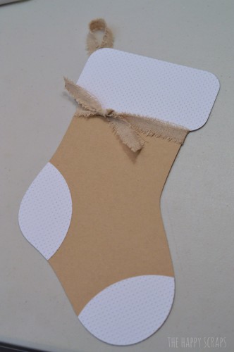 Paper Stocking Decor Tutorial - The Happy Scraps