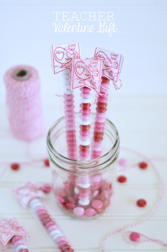 Teacher Valentine Gift - The Happy Scraps