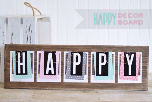Happy Decor Board - The Happy Scraps