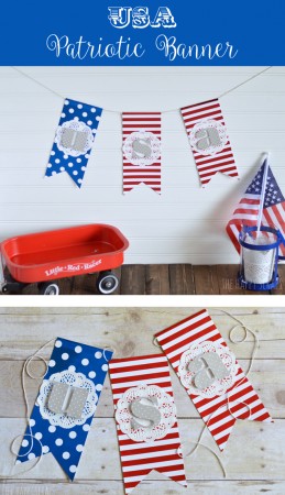 USA Patriotic Banner - The Happy Scraps