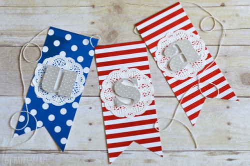USA Patriotic Banner - The Happy Scraps