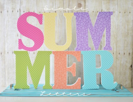 Bright Summer Letters - The Happy Scraps