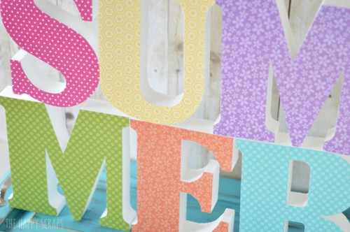 Bright Summer Letters - The Happy Scraps