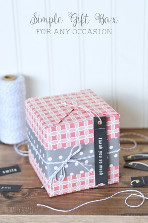 Simple Gift Box for any Occasion - The Happy Scraps