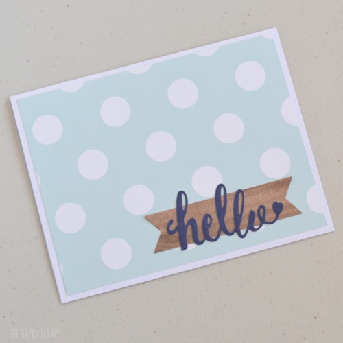 Simple DIY Home Cards - The Happy Scraps