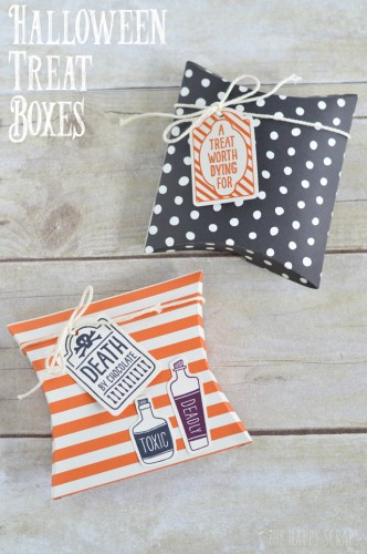 Halloween Treat Boxes - The Happy Scraps