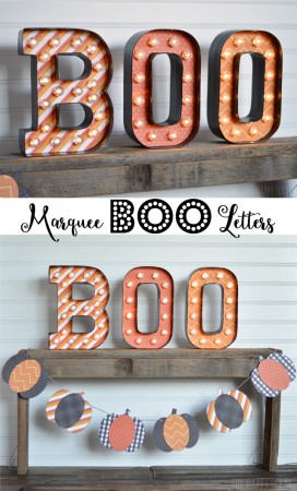 Marquee BOO Letters - The Happy Scraps