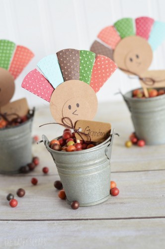 Turkey Place Cards - The Happy Scraps