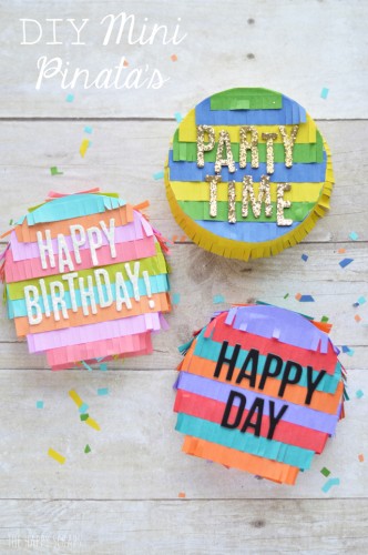 DIY Mini Pinata's - The Happy Scraps