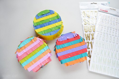 DIY Mini Pinata's - The Happy Scraps