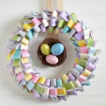Paper Easter Wreath Tutorial - The Happy Scraps