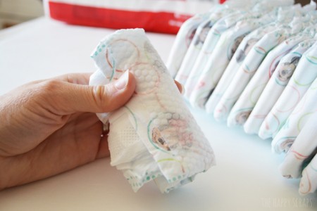 Quick & Easy Diaper Cake - First Time Mom Gift - The Happy Scraps