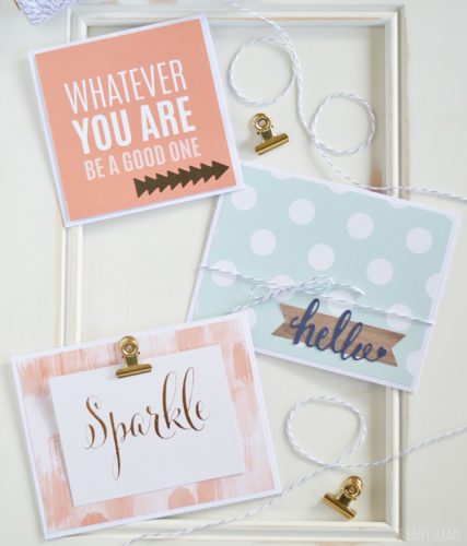 DIY Mini Notebooks - The Happy Scraps