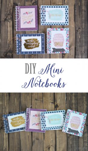 DIY Mini Notebooks - The Happy Scraps