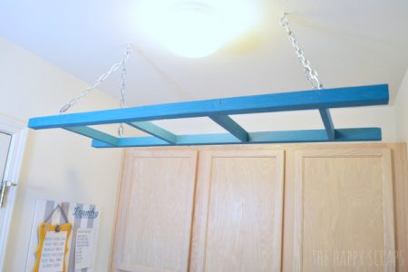 Laundry Room Ladder - The Happy Scraps