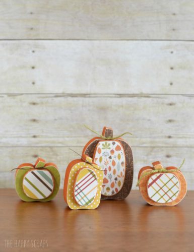 Mini Fall Pumpkins - The Happy Scraps