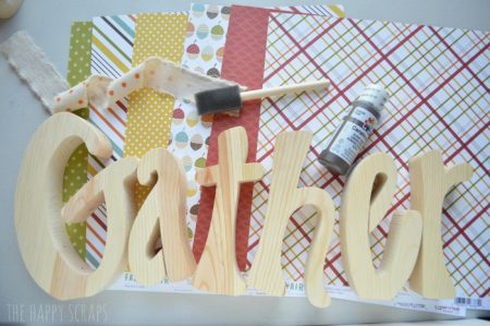 Thanksgiving Gather Letter Set - The Happy Scraps