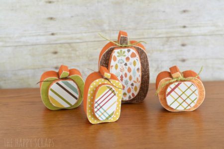 Mini Fall Pumpkins - The Happy Scraps