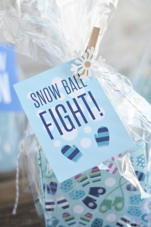 Simple Snowball Neighbor Gift - The Happy Scraps