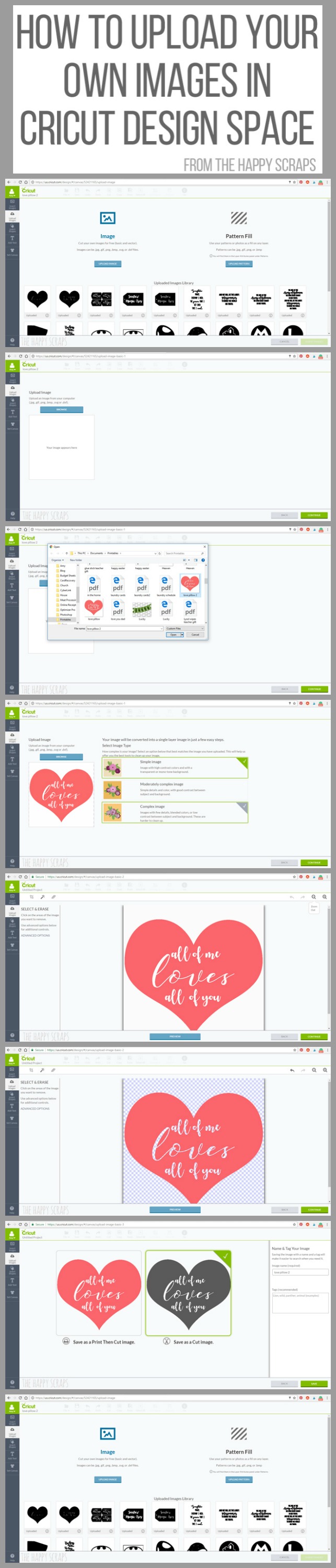 How To Upload Your Own Images In Cricut Design Space The Happy Scraps