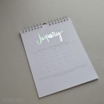 2017 Foiled Wall Calendar - The Happy Scraps
