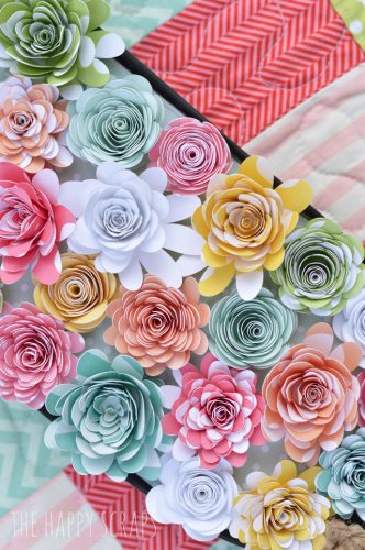 Spring Paper Flower Bouquet - The Happy Scraps