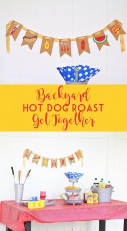 Backyard Hot Dog Roast Get Together - The Happy Scraps
