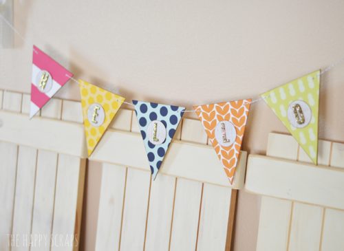 Colorful Hello Banner - The Happy Scraps