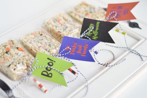 Halloween Treats with Printable Tags - The Happy Scraps