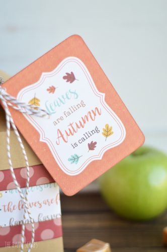 Caramel Apple Autumn Gift - The Happy Scraps