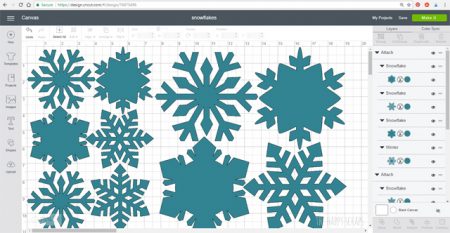 Crepe Paper Hanging Snowflakes with the Cricut Maker - The Happy Scraps