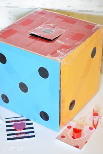 Giant Dice Valentine Box - The Happy Scraps