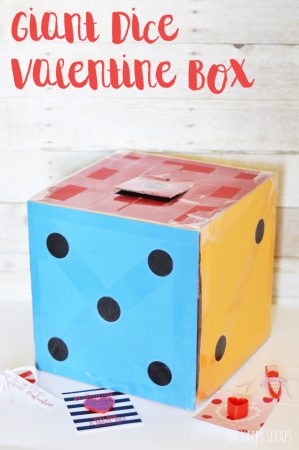 Giant Dice Valentine Box - The Happy Scraps