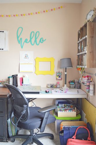 Cute & Functional Craft Room on a Budget - The Happy Scraps