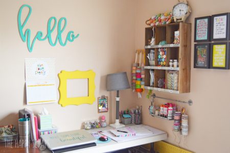 Cute & Functional Craft Room on a Budget - The Happy Scraps