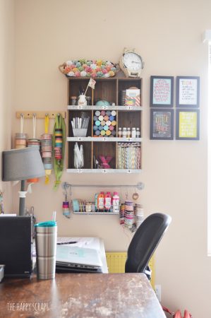 Cute & Functional Craft Room on a Budget - The Happy Scraps